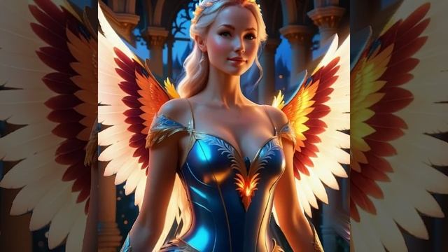 Женщина - жар-птица.