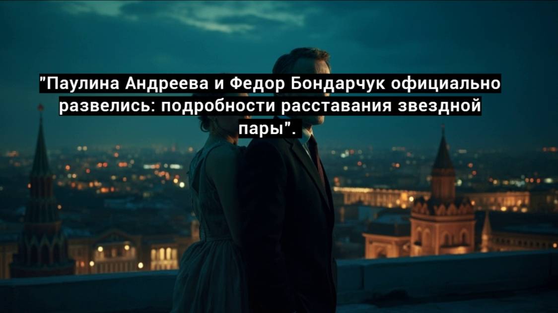 "Паулина Андреева и Федор Бондарчук официально развелись: подробности расставания звездной пары".