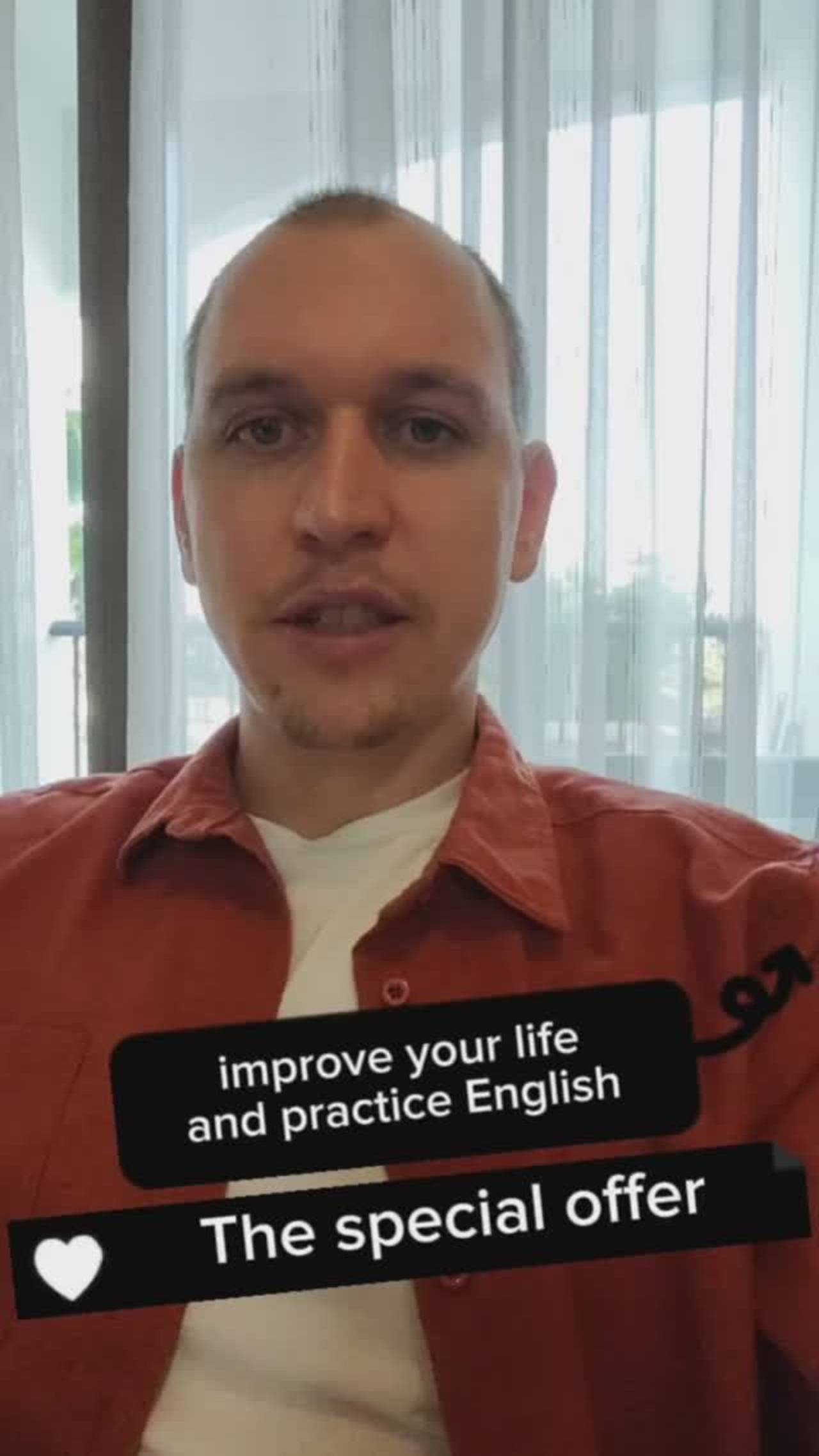 My special offer to you if you understand my English and wanna improve your life! #psychotherapy