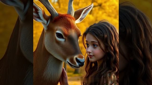 Девочка с оленем