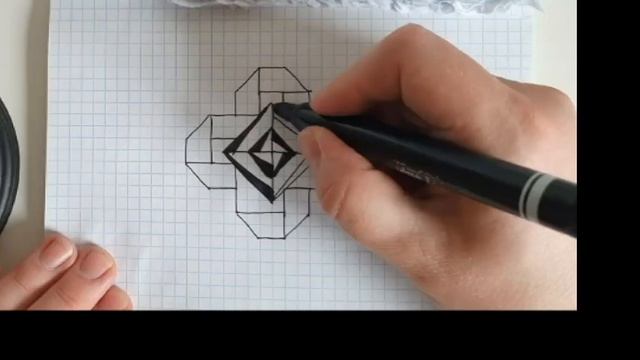 Рисуем иллюзия (59), легко и просто