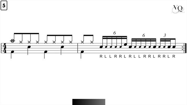 #drums Master 5 Creative  Fills Using Six-Stroke Rolls | Practice Along for All Drummers | #lesson 5