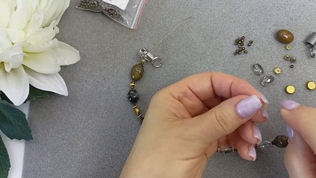 КАК собрать украшение из яшмы своими руками ?
