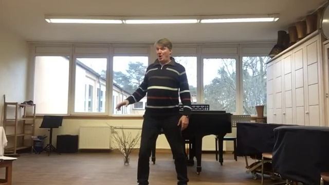 Опера "Симон Боканегра", Дж.Верди, репетиция. Романс Фиеско, солист Олег Усенко-Золотос, бас.