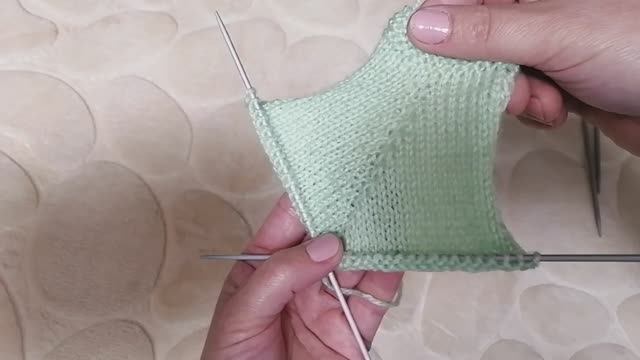 Регланная линия с изнаночной дорожкой