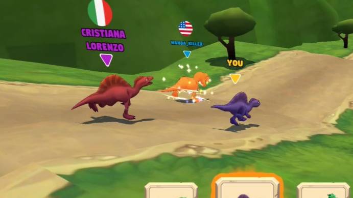 Мультики про динозавров Dinosaur Race, уровень 158