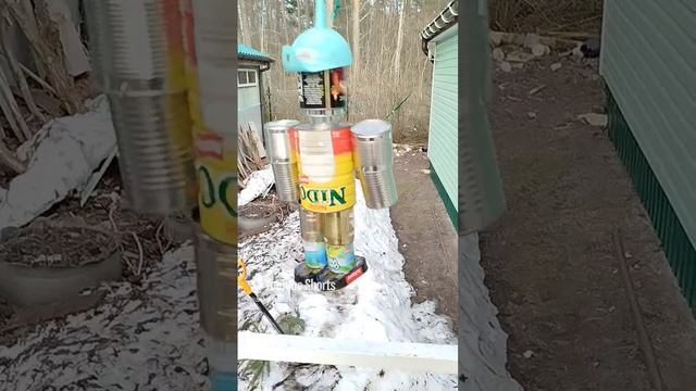 Смотрите что сделал из консервных банок #recycling