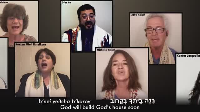 Канторы, хористы и прихожане синагог «Шомрей Тора» и «Темпл Алия» — Адир hу