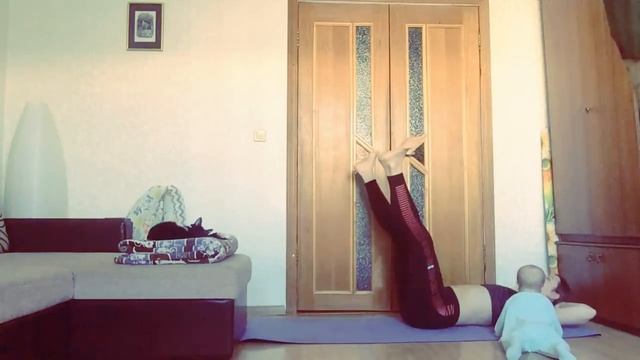 Фитнес с малышом тренировка №2