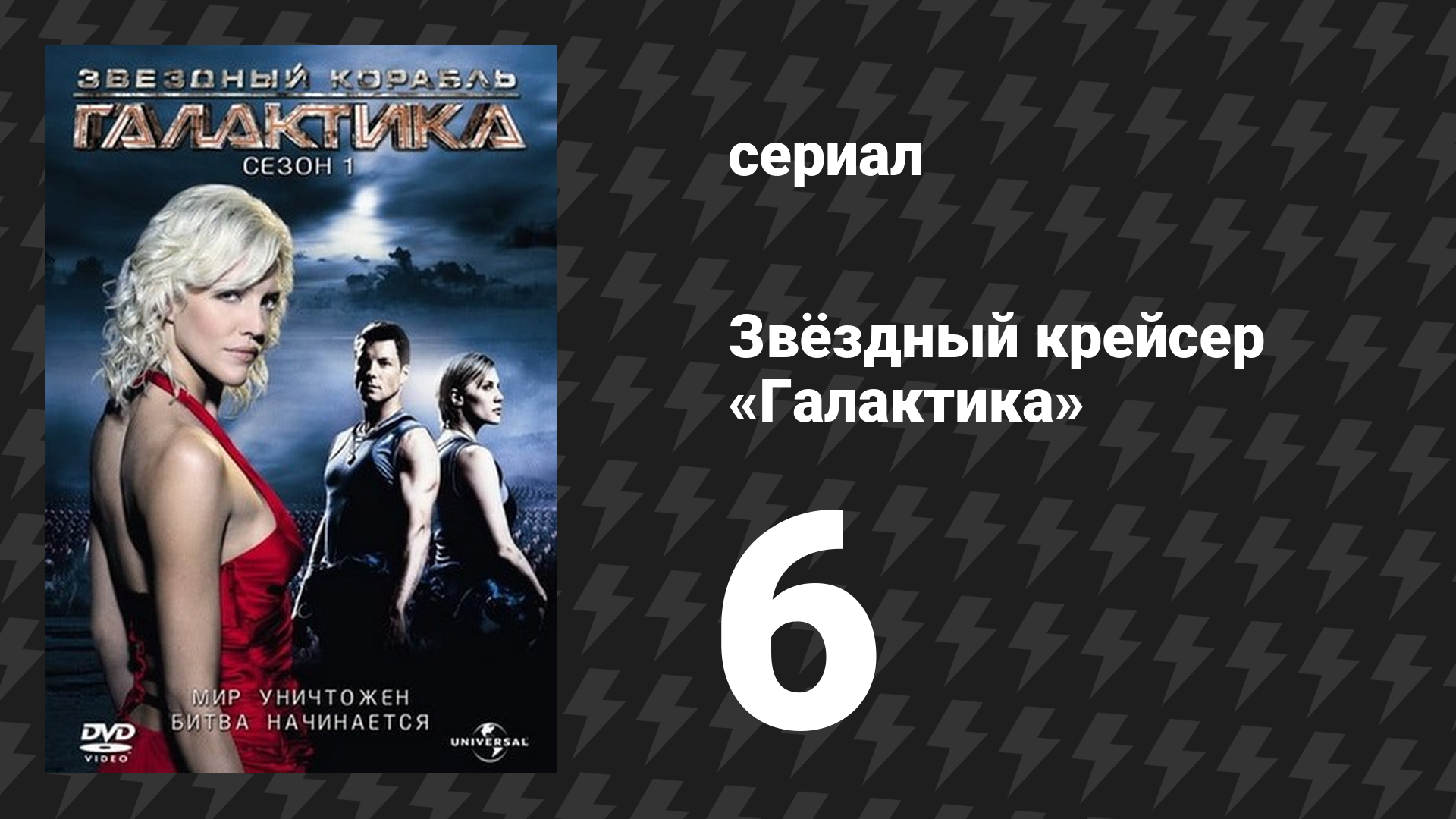 Звёздный крейсер «Галактика» 1 сезон 6 серия «Лакмус» (сериал, 2004)