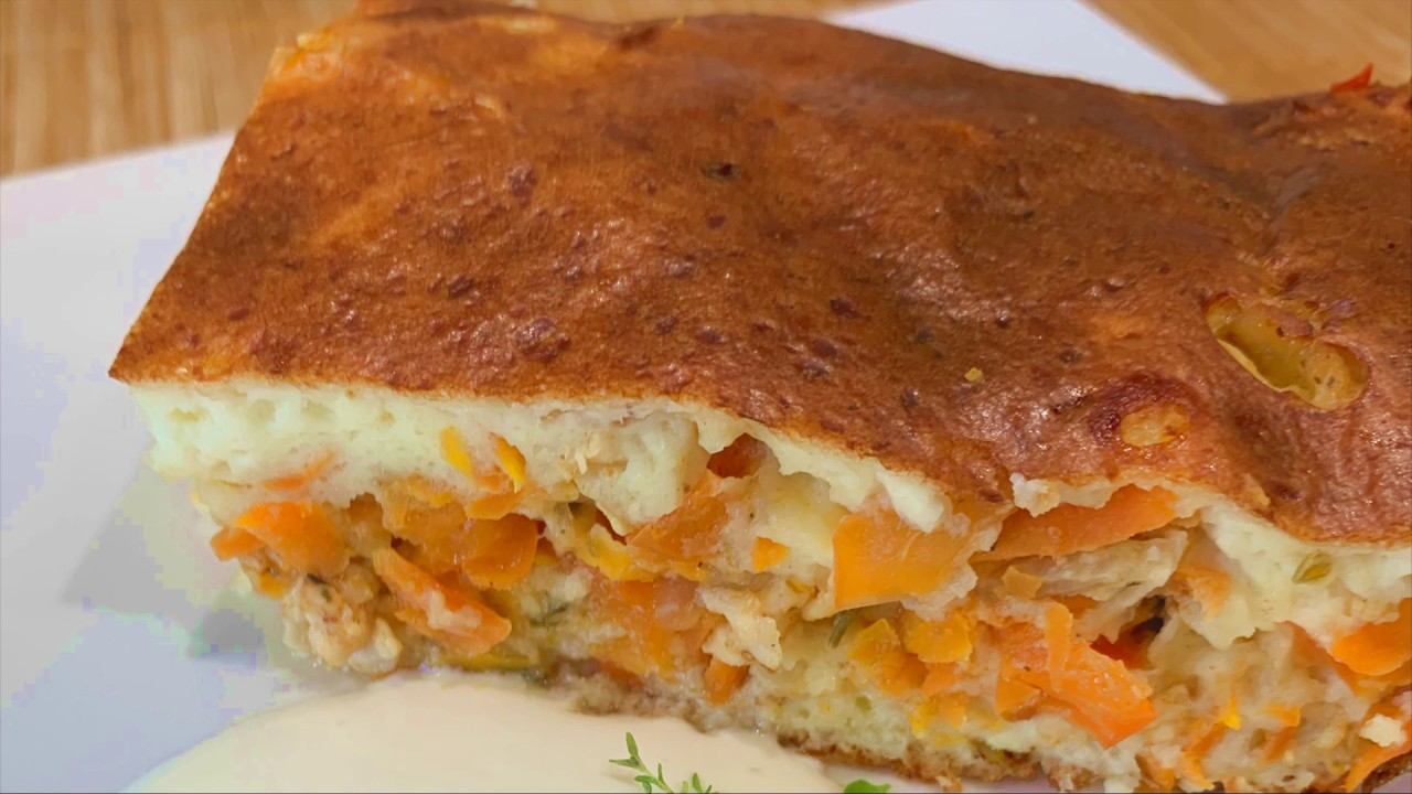 Куриный пирог без муки