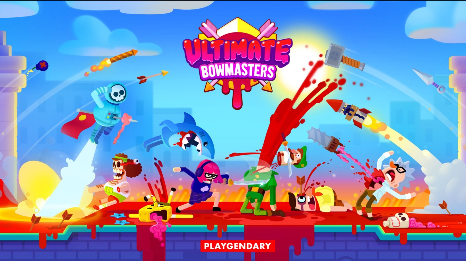 [Серия 1] ЭТО ДЕЙСТВИТЕЛЬНО СЛОЖНО! Прохожу Zombie Days в Ultimate Bowmasters (До какой дойду?)