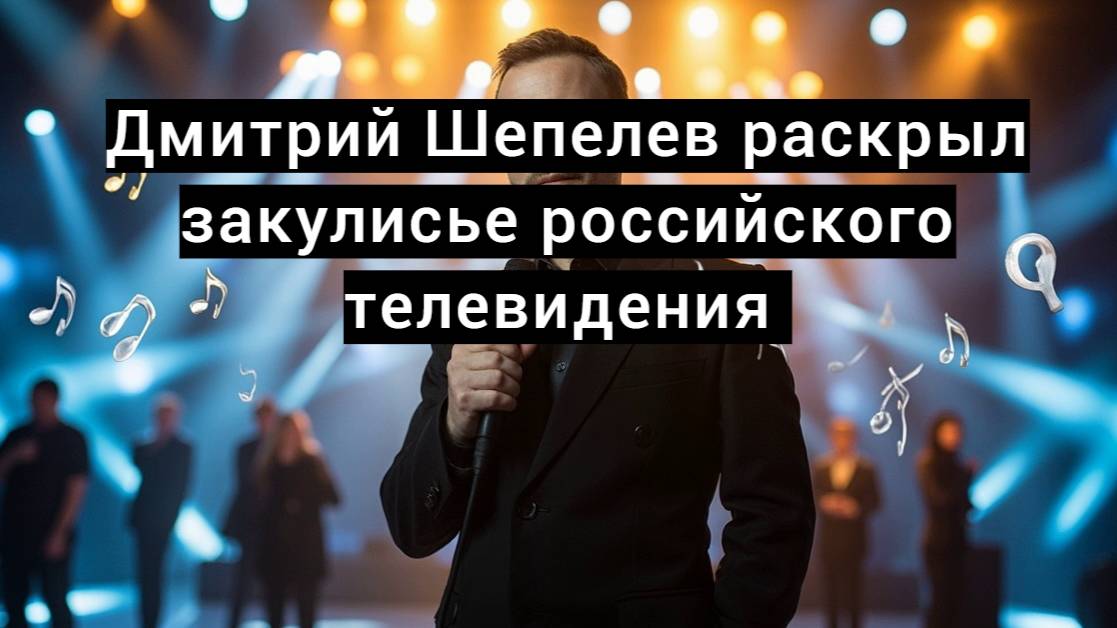 Дмитрий Шепелев раскрыл закулисье российского телевидения