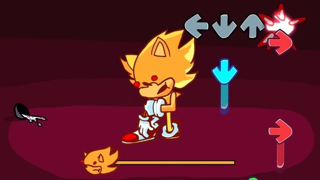 Фантом FNF, когда он превращается в Соника, мод меняется — Friday Night Funkin'