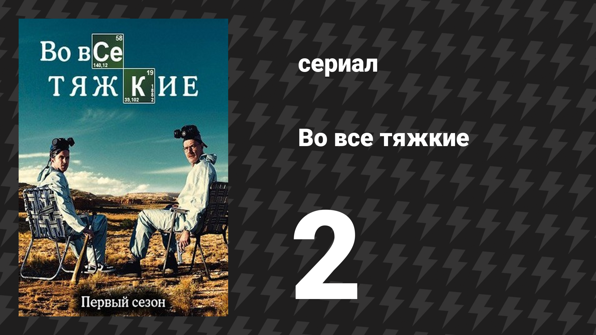 Во все тяжкие 1 сезон 2 серия «Кот в мешке» (сериал, 2008)