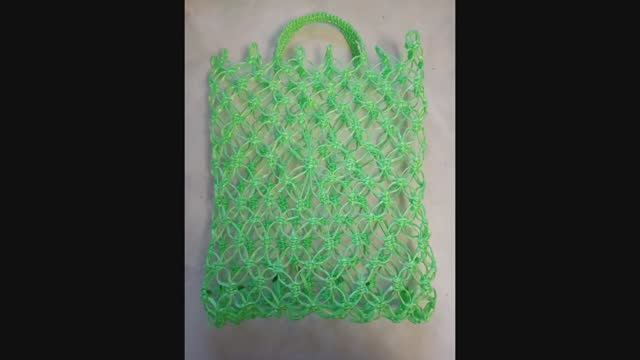 Простая сумка из полипропиленового шнура. Вяжем руками за пару часов