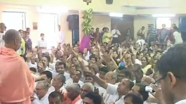 Шри Вйаса Пуджа часть 1 Его Божественная Милость Ш́рӣла Бхакти Валлабха Тӣртха Госва̄мӣ Маха̄ра̄джа