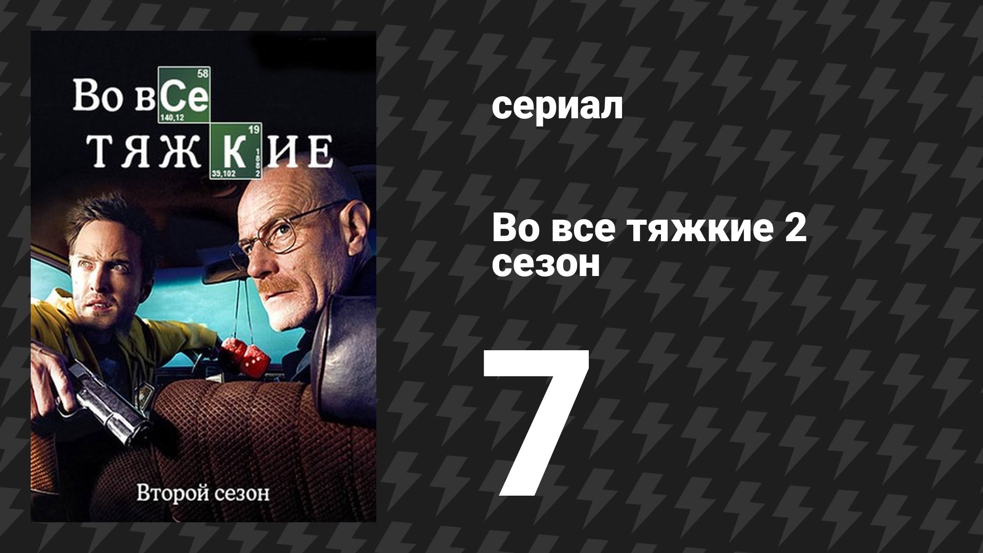 Во все тяжкие 2 сезон 7 серия «Чёрный и голубой» (сериал, 2009)