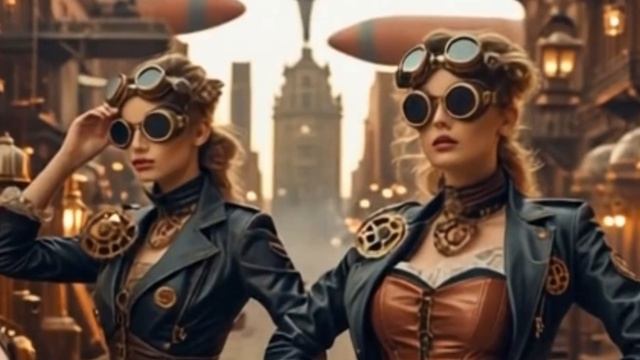 Retrofuturism. Steampunk world