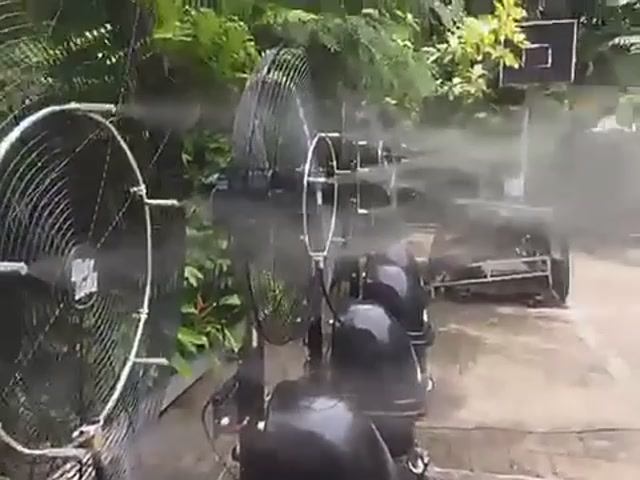 Кольцо с туманообразующими форсунками.