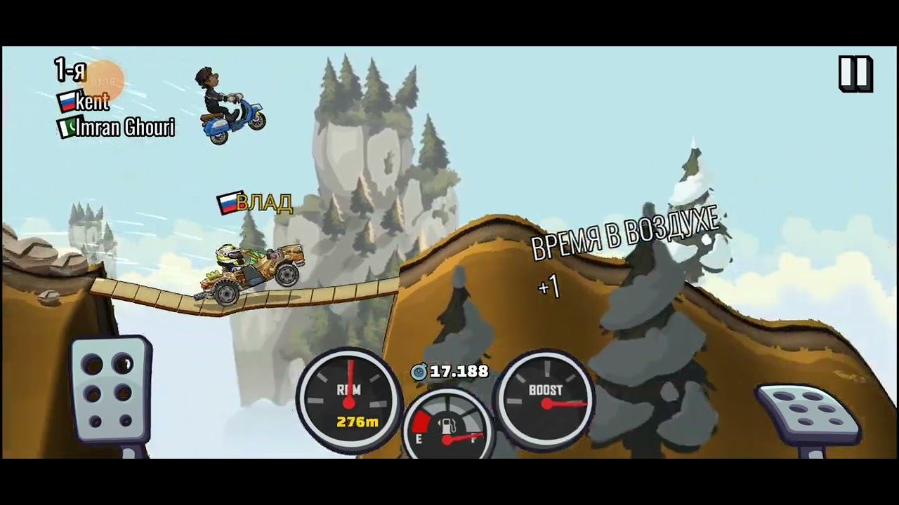 Hill Climb Racing 2 - Эпические холмы. Спортивный автомобиль