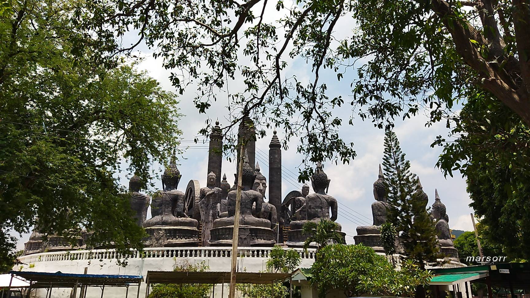 сарабури. просто храм wat tham krabok ч.3 วัดถ้ำกระบอก храм серый สระบุรี saraburi