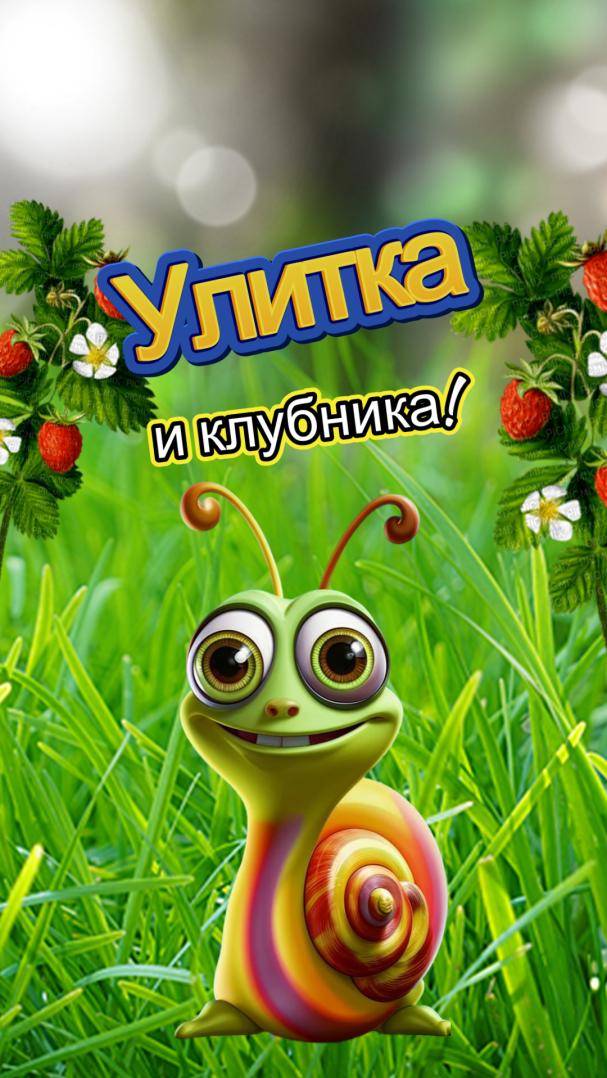 Улитка и клубника!
