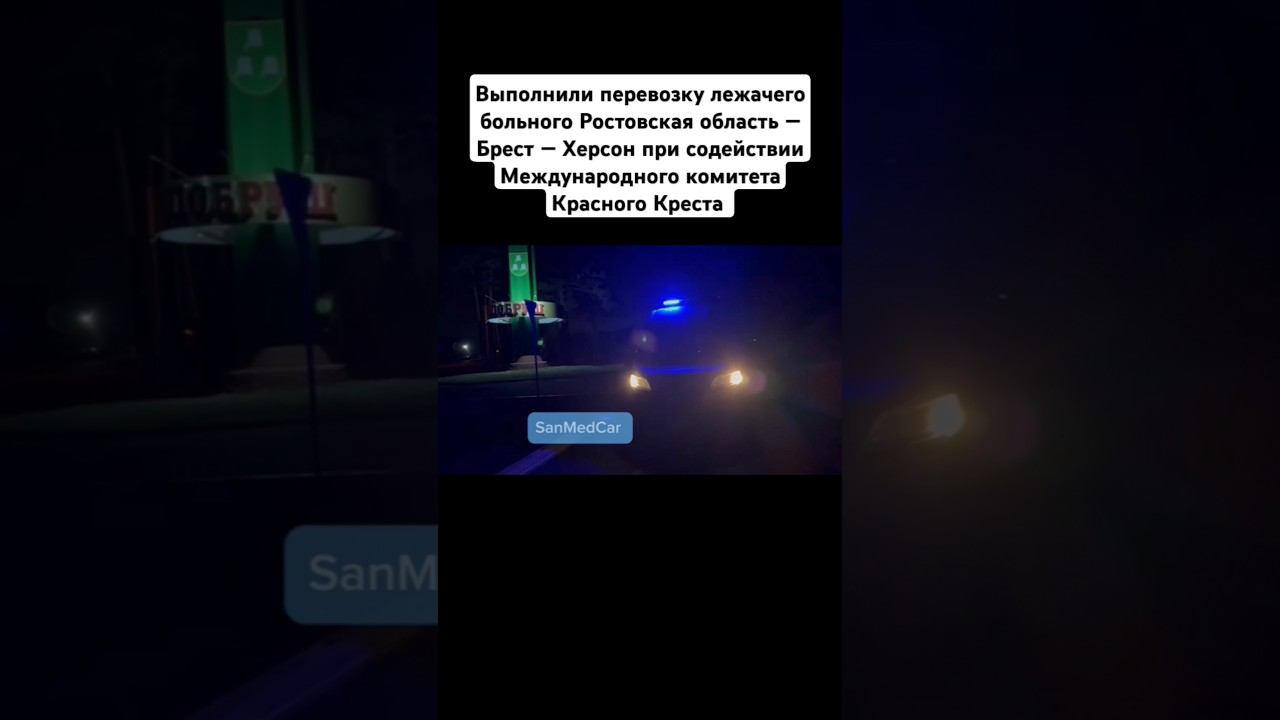 Перевозка лежачего больного Ростовская область - Брест - Херсон #перевозкабольных #херсон #брест
