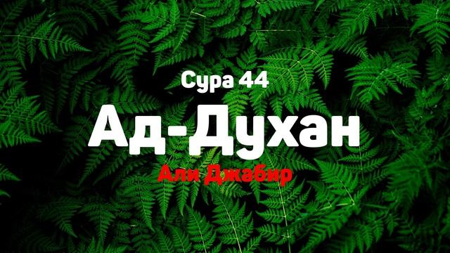 Сура 44 Ад-Духан - Али Джабир