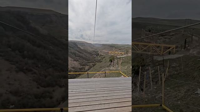 Самый большой зип-лайн в России в экстрим-парке «Медовый»  КЧР. 1/04/25