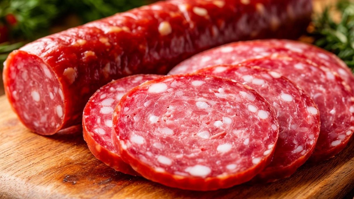 Простая сыровяленая салями (Видео рецепт).