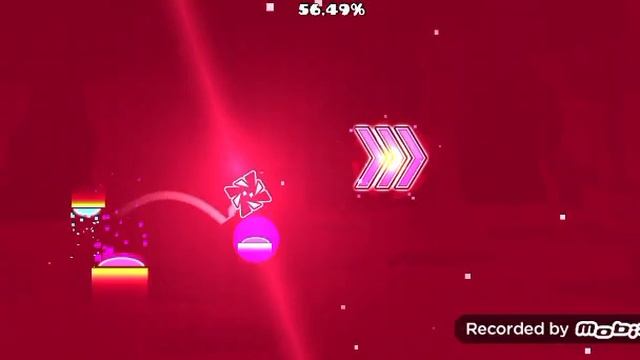 Я прошёл один прикольный уровень под названием пицца в Геометри Даше