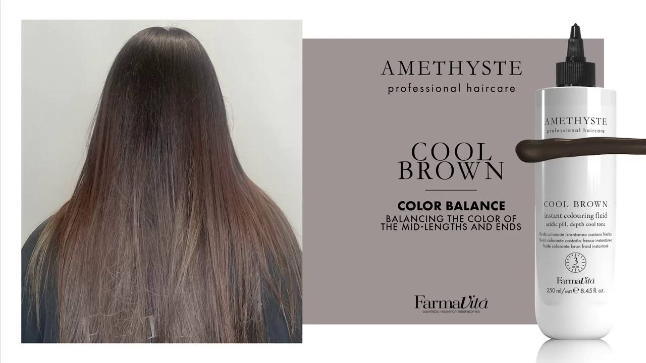 НОВИНКИ от FARMAVITA COOL BROWN-INSTANT COLOURING FLUID Холодный коричневый флюид гель
