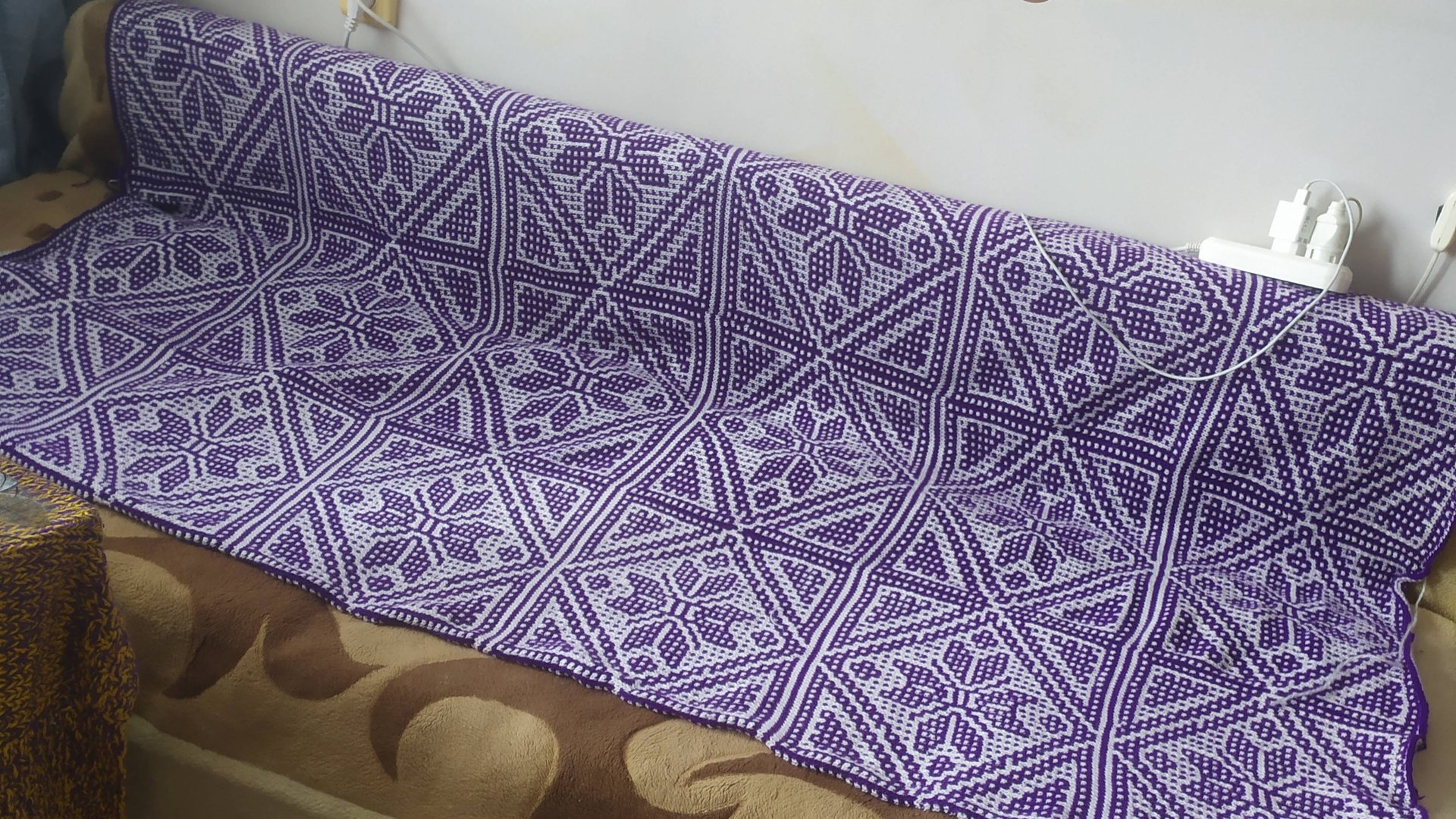 ОБВЯЗКА ПЛЕДА КРЮЧКОМ.