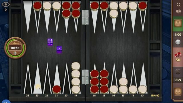 Длинные нарды. Счет 21-11