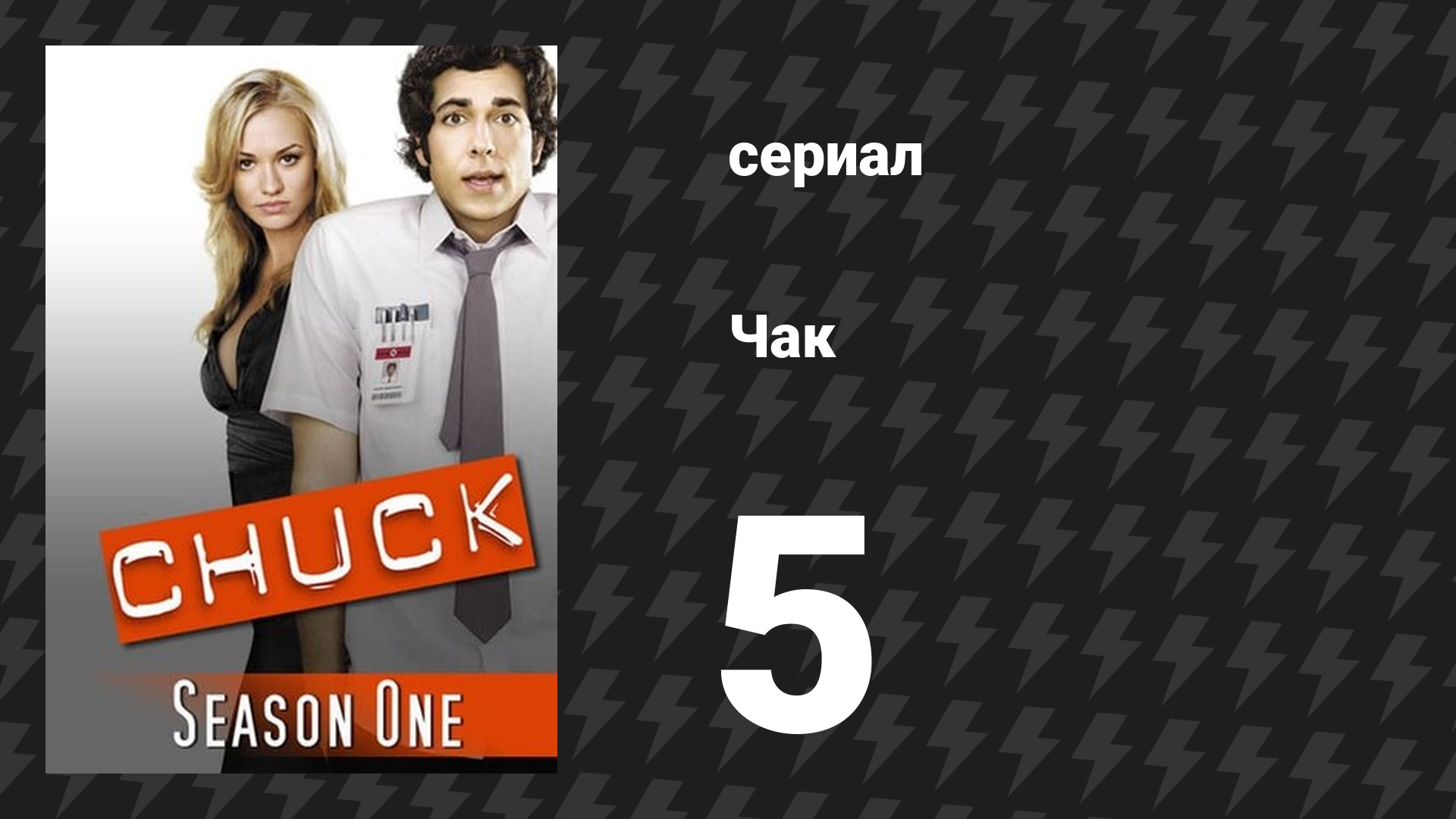 Чак 1 сезон 5 серия «Чак против Шипящих Креветок» (сериал, 2007)