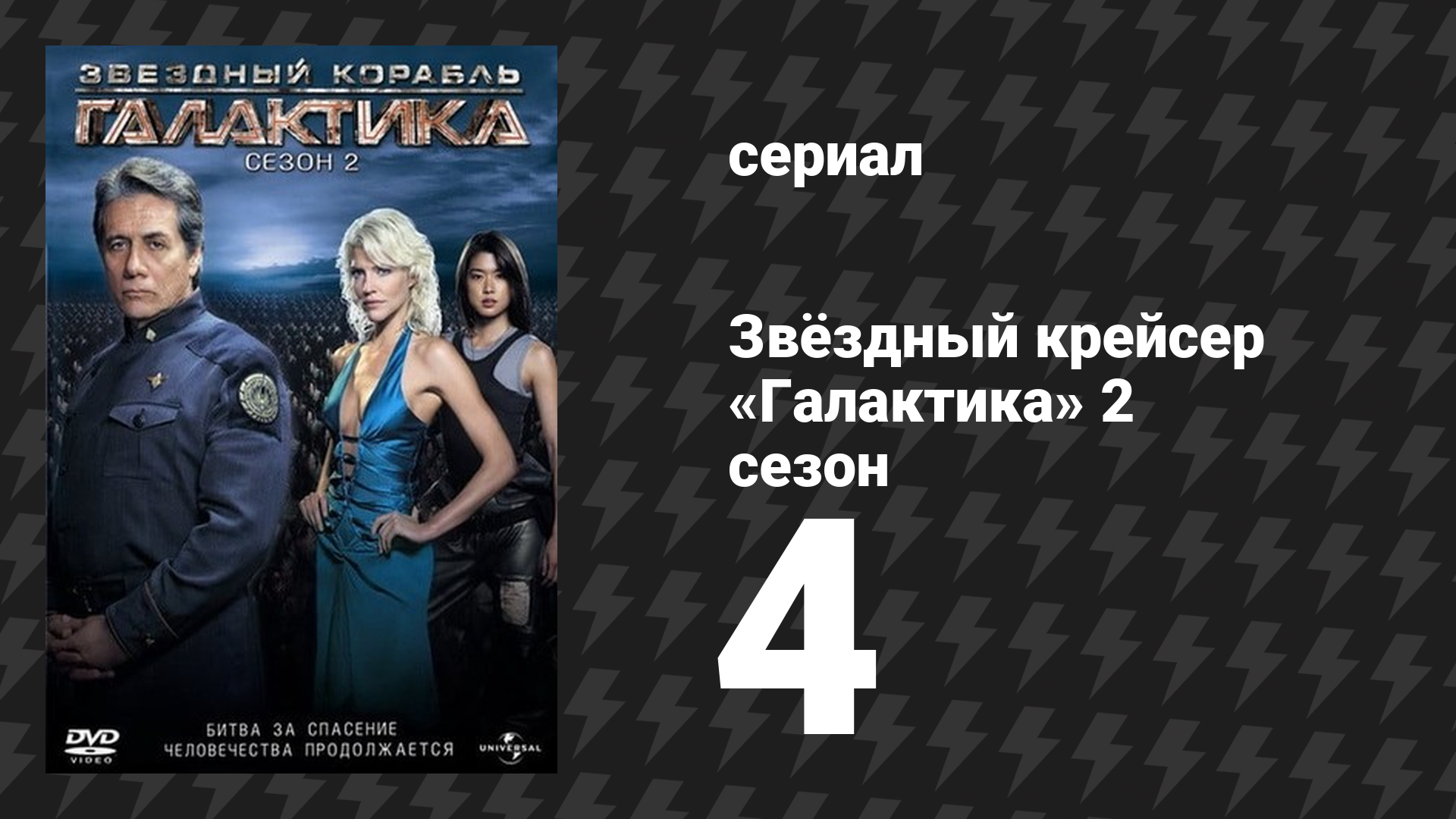 Звёздный крейсер «Галактика» 2 сезон 4 серия «Сопротивление» (сериал, 2004)