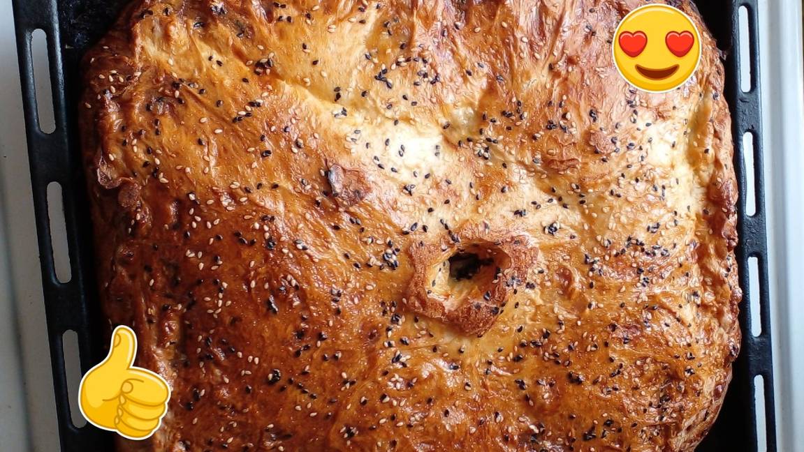 Очень вкусный пирог! Пирог с картофелем и фаршем. Пирог. В духовке. Рецепт в видео и под видео