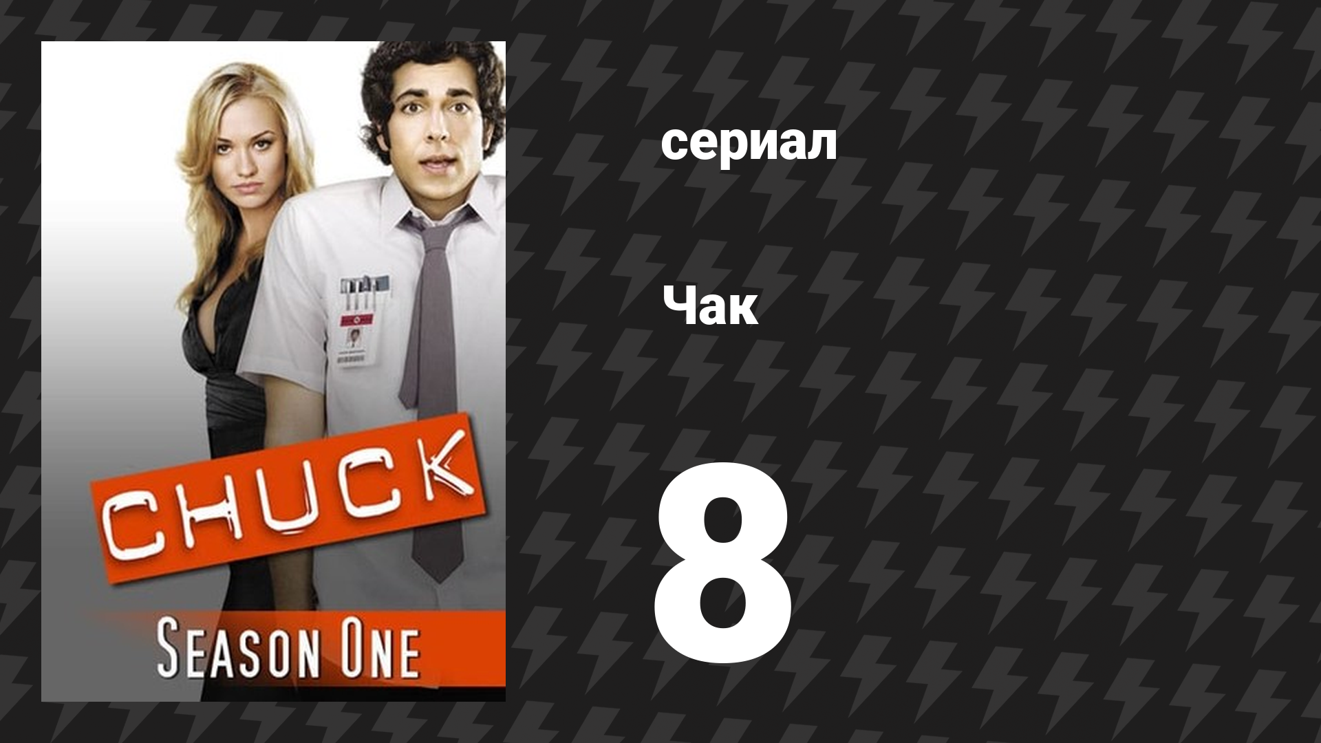 Чак 1 сезон 8 серия «Чак против Правды» (сериал, 2007)