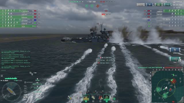 Атакуем Жан Бар. Укладываем все 12 торпед