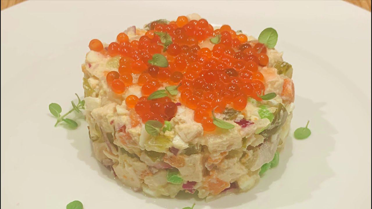 ПП Оливье с ореховым майонезом