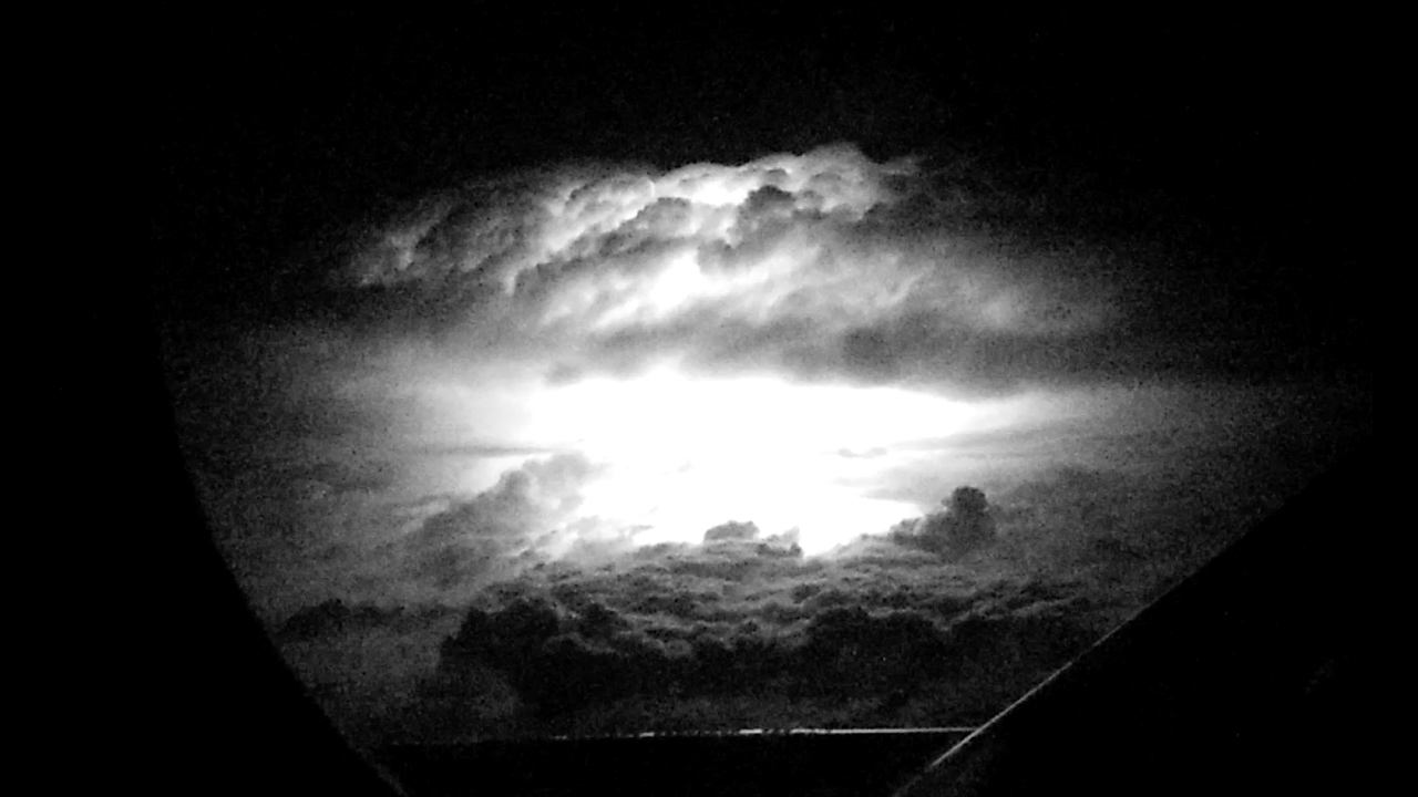 Thunderstorm Shot From An Airplane