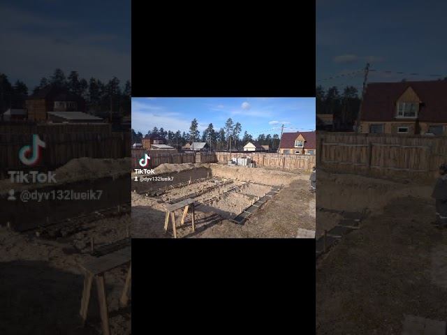 Этапы строительства 2х уровнего  дома из ThermoBlock