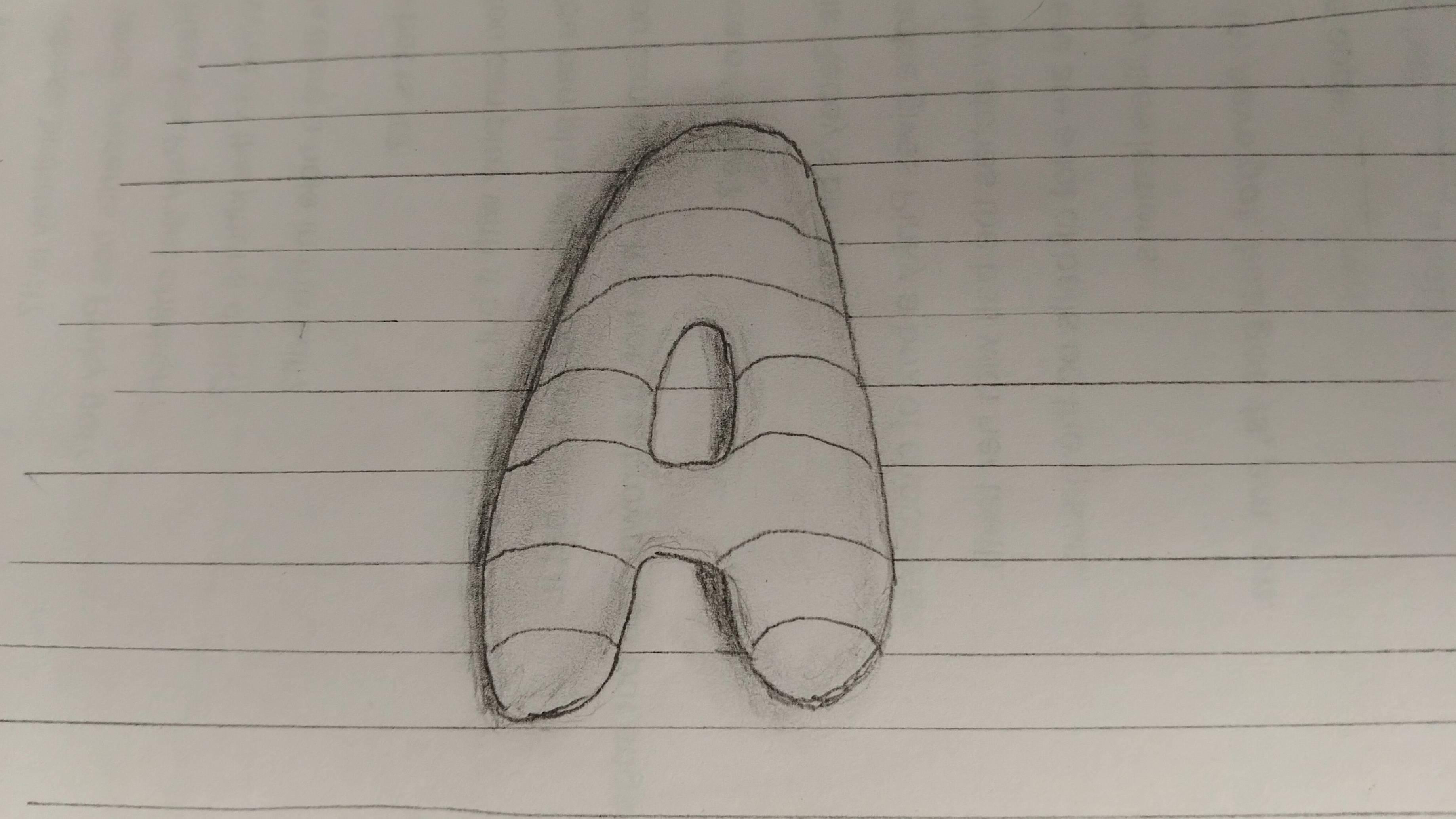 3D рисунок карандашом, объемная буква А