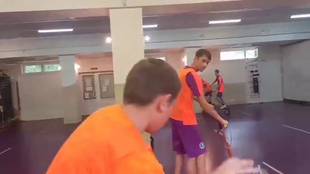 Трибол, тренировка в процессе