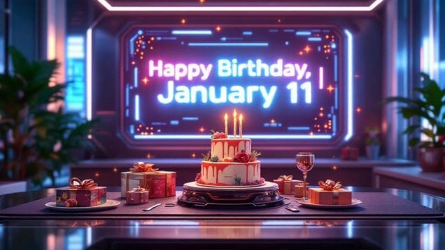 Песня поздравление с Днём рождения 11 января