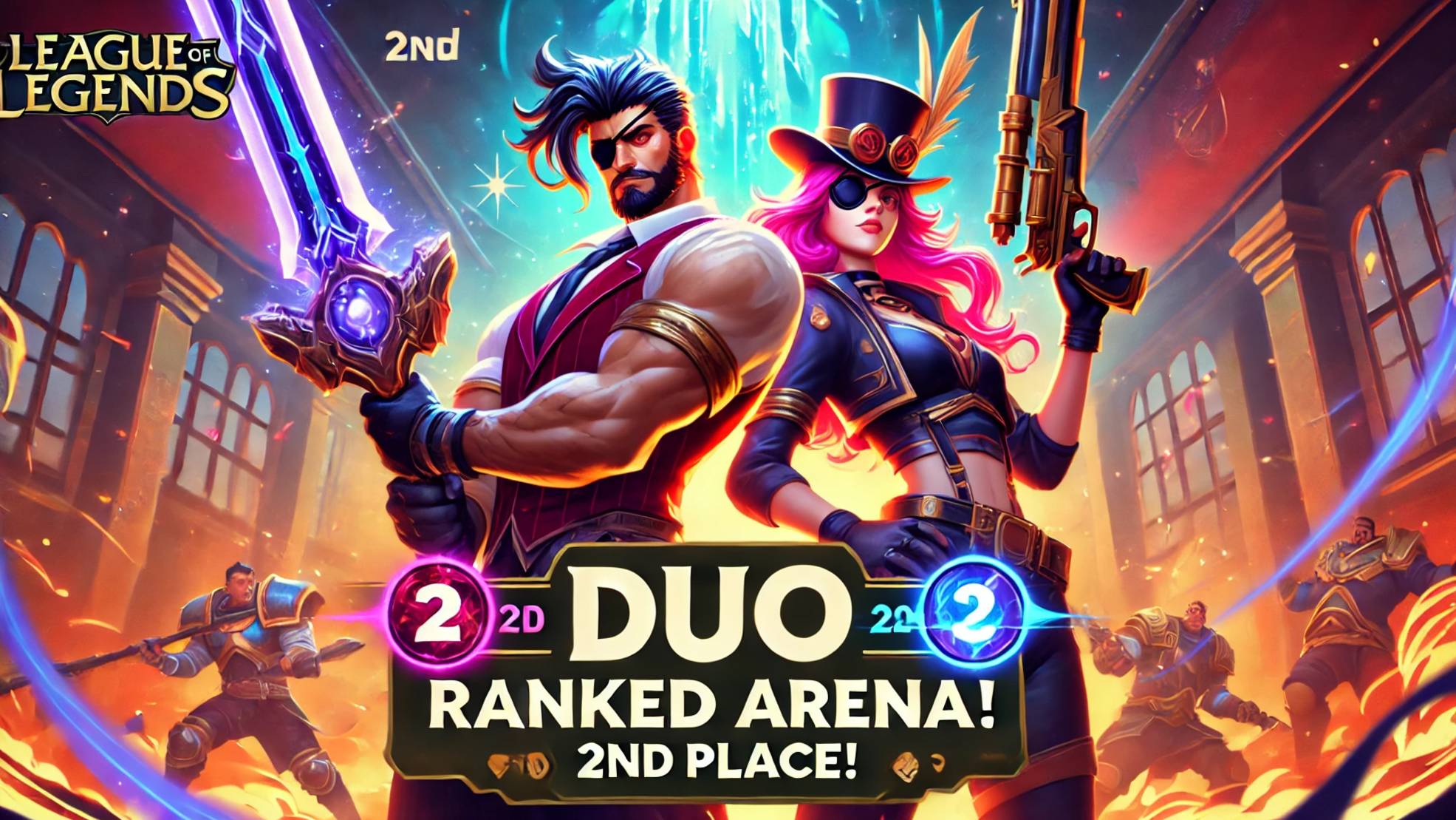 🥈 TRYND + CAITLYN в ARENA | Взяли 2 МЕСТО с женой! 💕 | Английский стрим