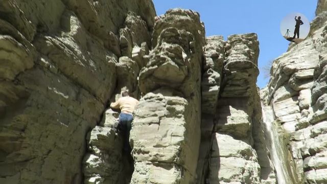 Спуск с водопада Туркмения