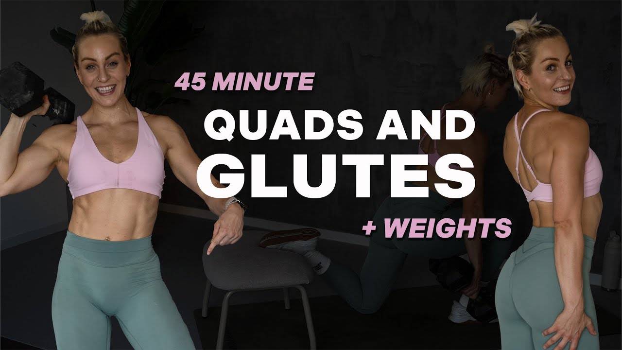 kaykay - 45 MIN QUADS AND GLUTES WORKOUT | + Weights | Lower Body | Strength Focus | With Repeat