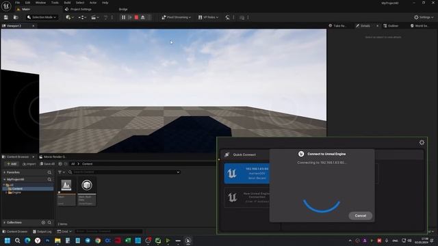 Unreal Engine 5 VCam (Virtual Camera) - перемещаем камеру телефоном